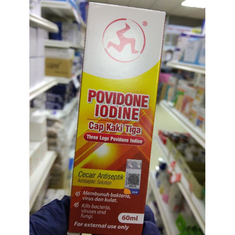 Three legs povidone iodine 60ml | Shopee Malaysia