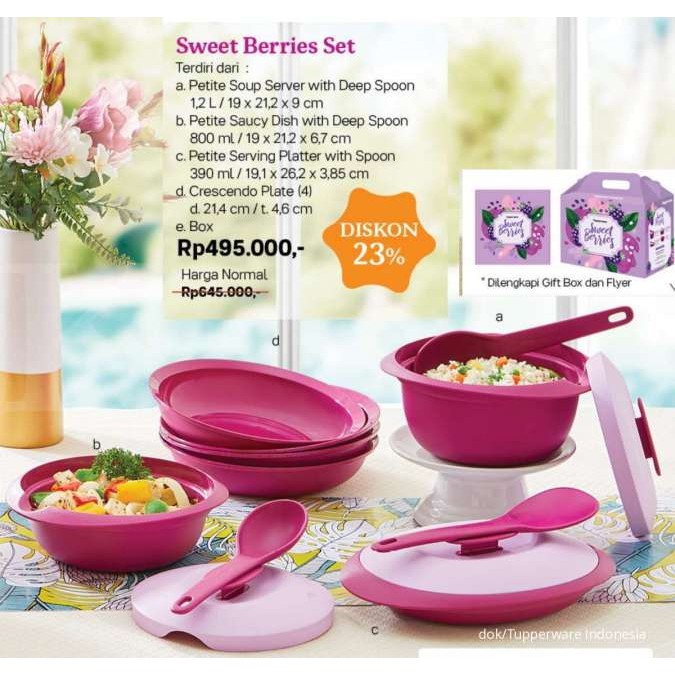 💜💜 Tupperware Sweet Berries Set 💜💜 | Shopee Malaysia