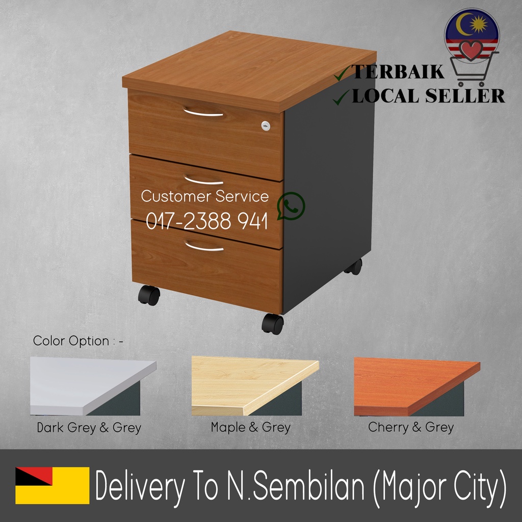 GM3 Mobile Pedestal 3D | Office Table Drawer | Shopee Malaysia