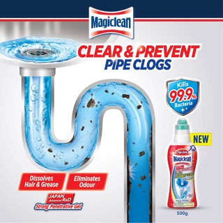 MAGICLEAN Pipe and Sink Declogger Bottle (500g) | Shopee Malaysia