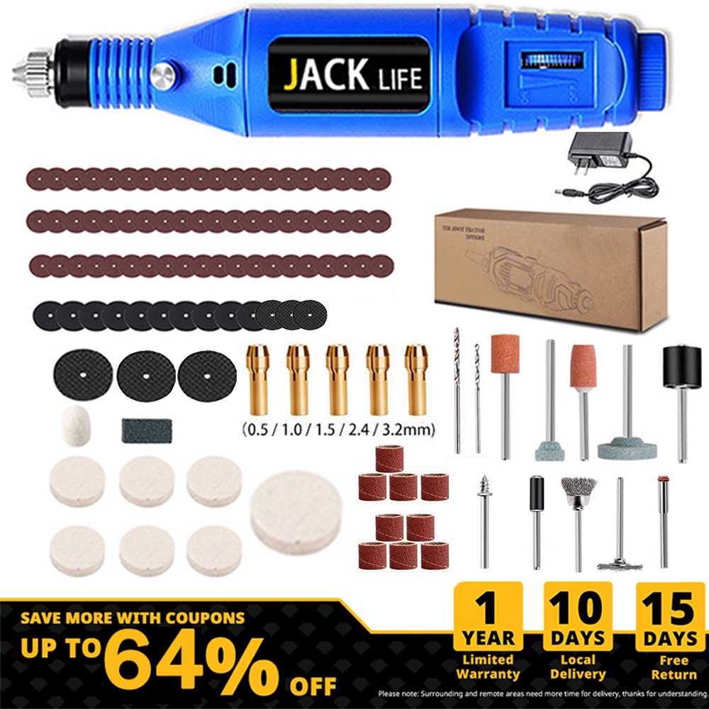 9V DC Grinder Tool Mini Dremel Drill Electric Grinding Set Milling ...