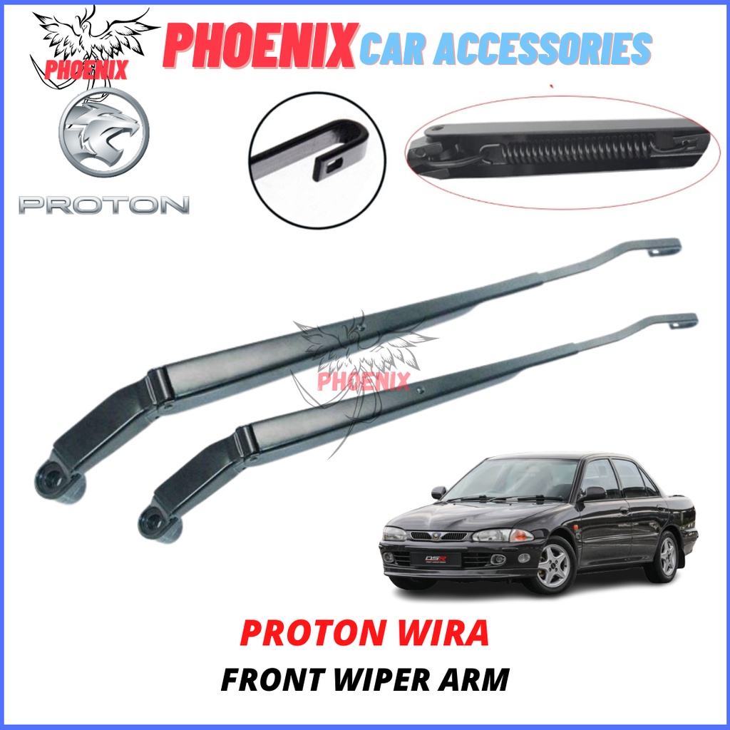 PROTON WIRA SATRIA PUTRA FRONT WIPER ARM LH RH SET (OEM) BESI WIPER DEPAN KANAN KIRI LOCAL ...