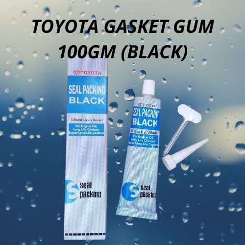 TOYOTA SILICON LIQUID GASKET GUM SEAL PACKING (BLACK) 100gm | Shopee ...