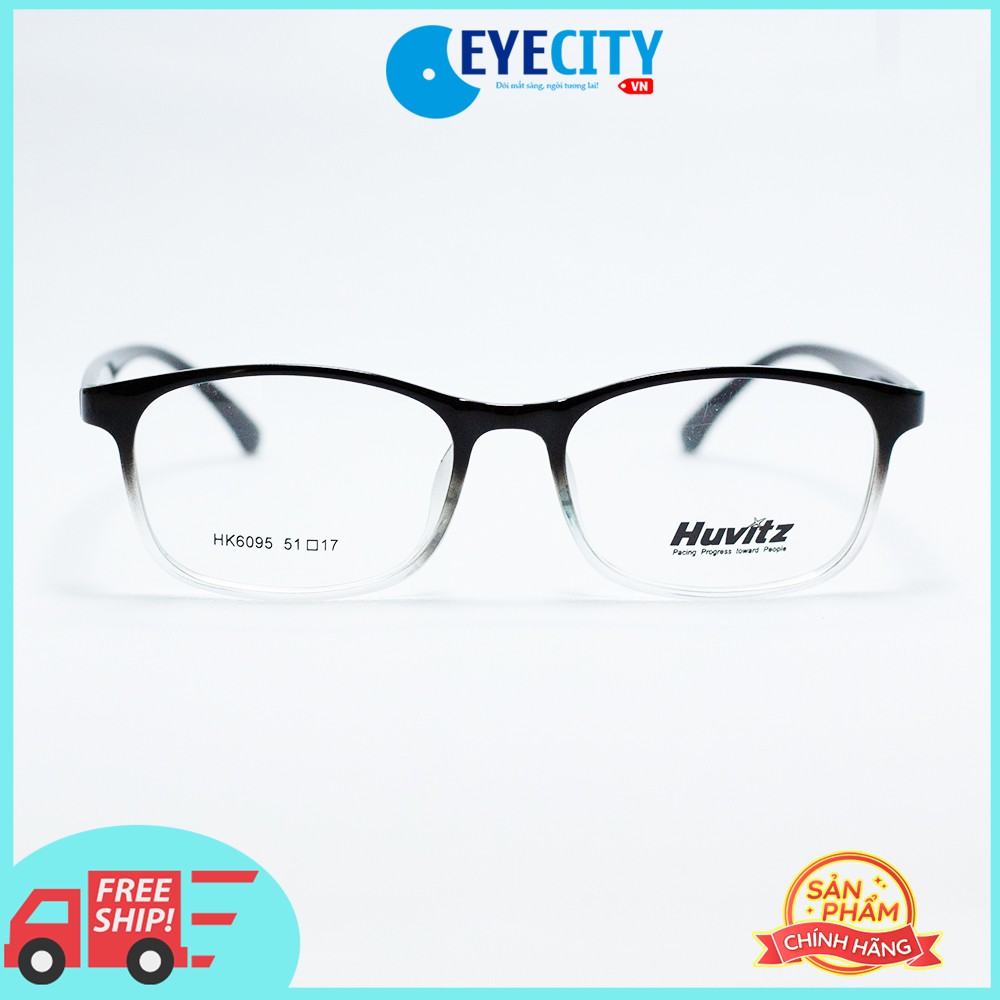 Korean fashion Huvitz plastic eyeglass frames Ombre black and white ...