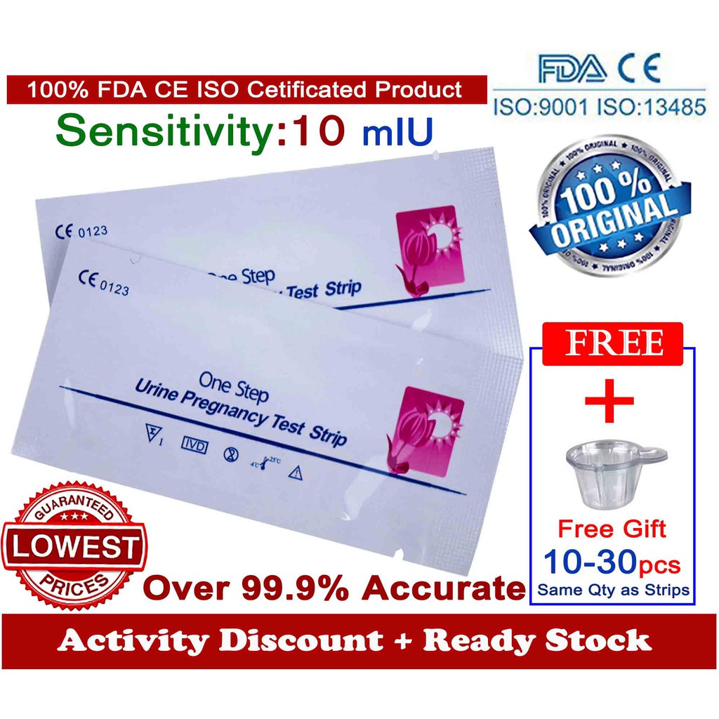 10/20/30pcs UPT 10mIU Urine Pregnancy Test Strip UPT | Shopee Malaysia