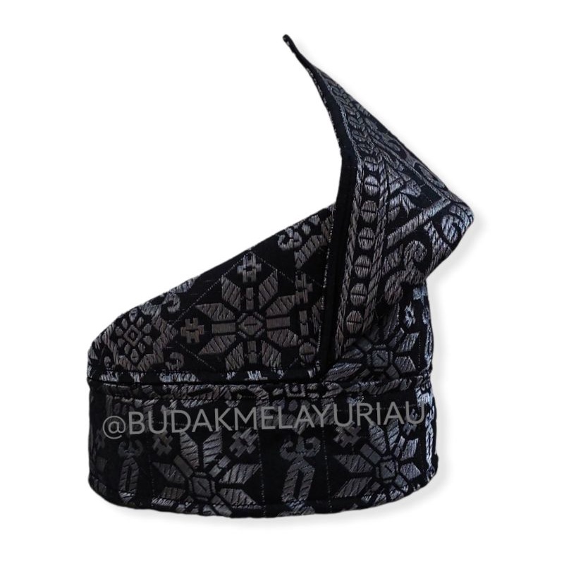 MALAY TANJAK FULL SONGKET NATURAL CROWN TIE RIAU MALAY BUDAK | Shopee ...