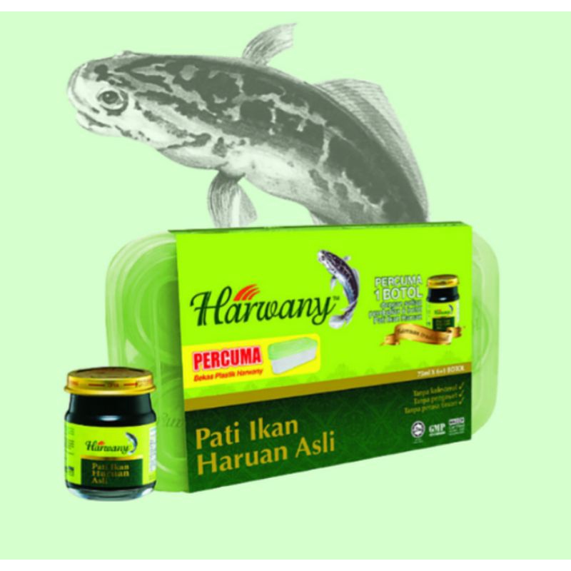 HARWANY PATI IKAN HARUAN ASLI (75ml x 6+1 botol) | Shopee Malaysia