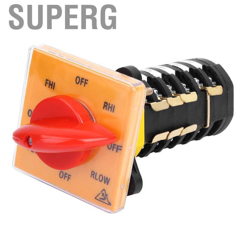 Superg T-16EXF64D-6 8-Position Rotary Cam Universal Changeover Switch ...
