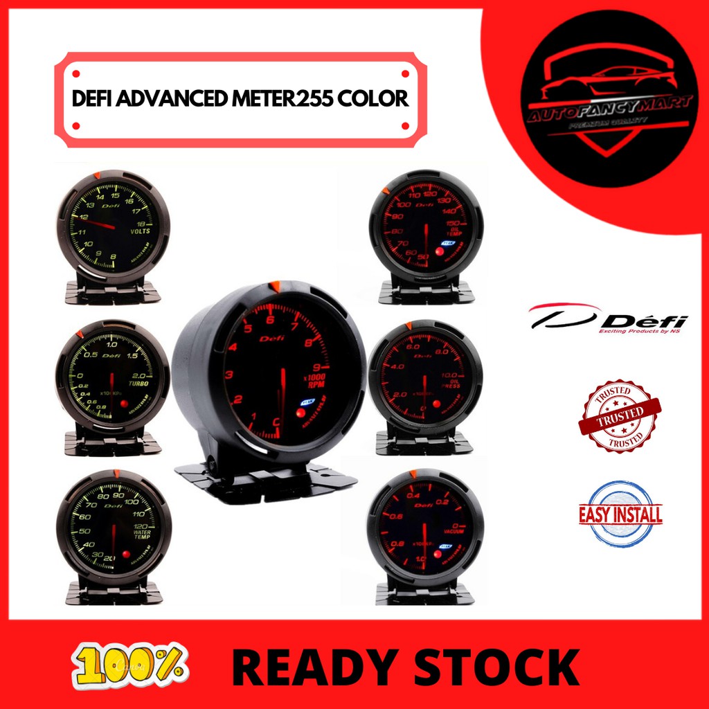 Defi Advance 255 Colors OEM Smart Digital Meter Gauge with Sensor ...