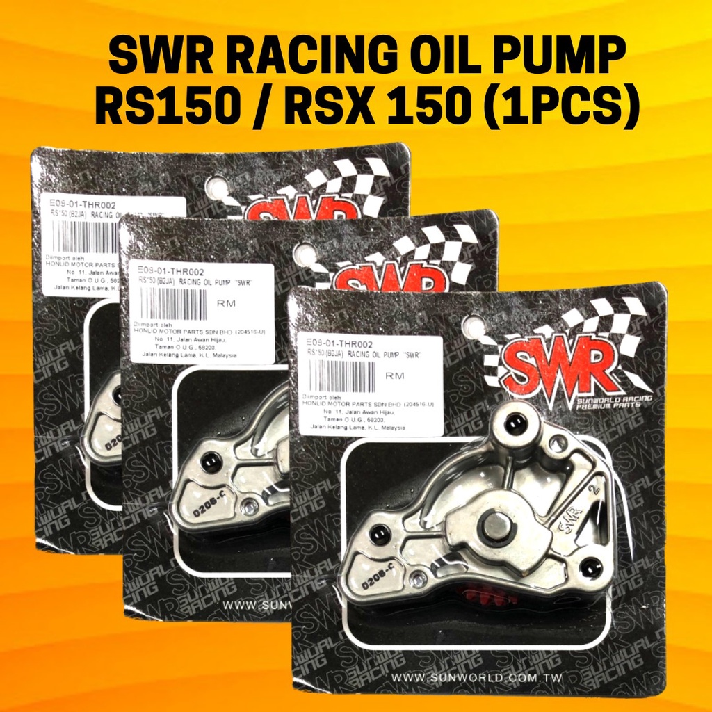 READY STOCK SWR RACING OIL PUMP HONDA RS150 V1 V2 HONDA RSX 150 ...