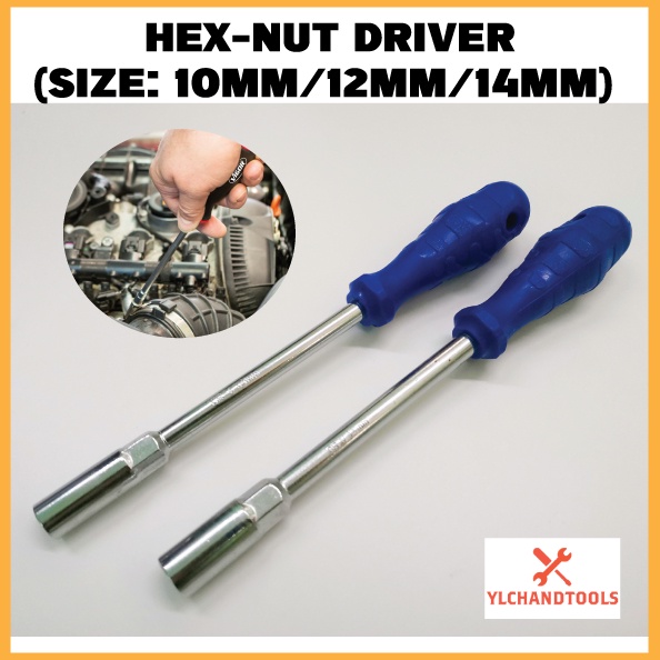 Metal Hex Nut Driver Socket Driver Wrench Screwdriver Non-magnetic Hexagonal Hex Nut Key ...
