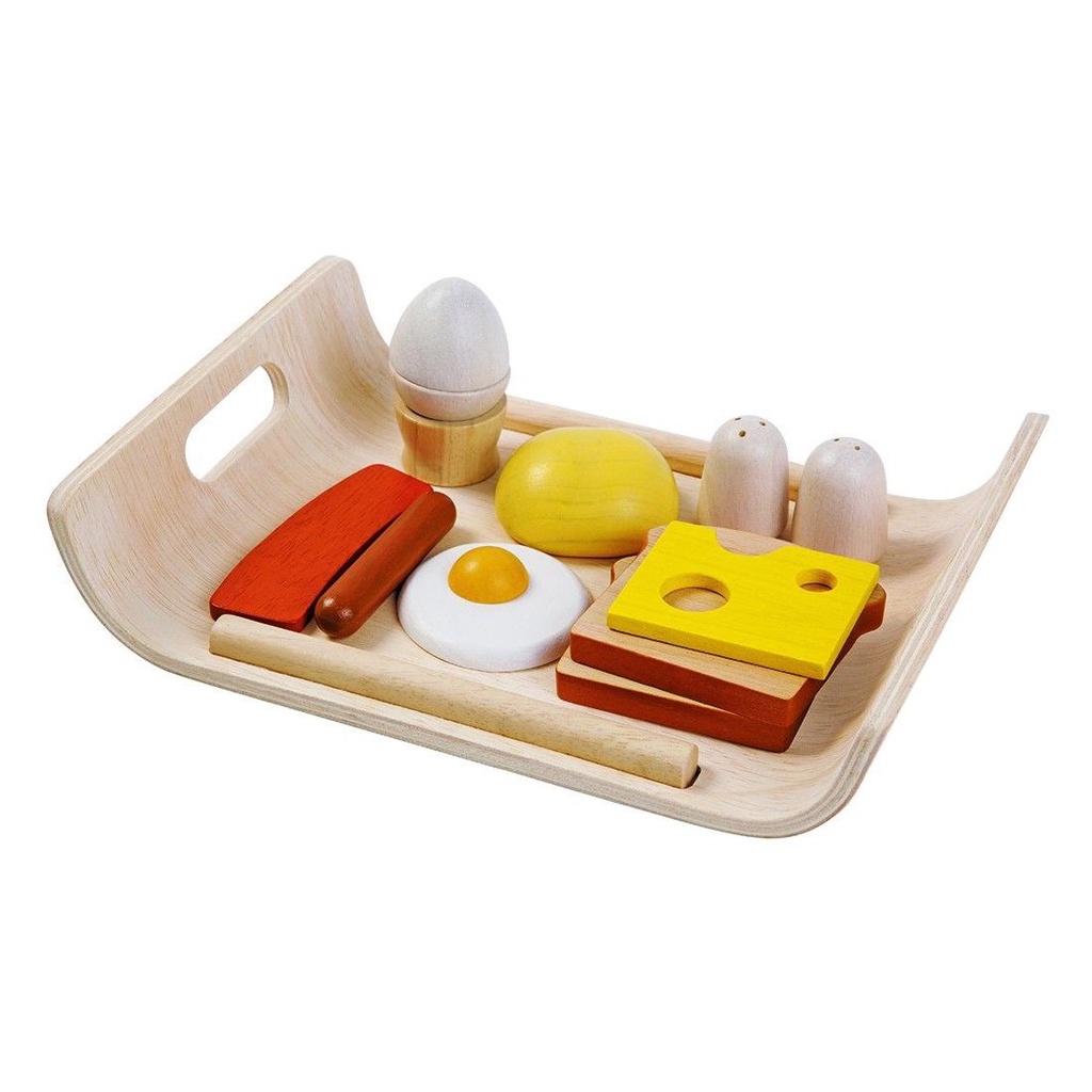 PlanToys Wooden Toys Plan Breakfast Set Skill Developmental BREAFAST ...