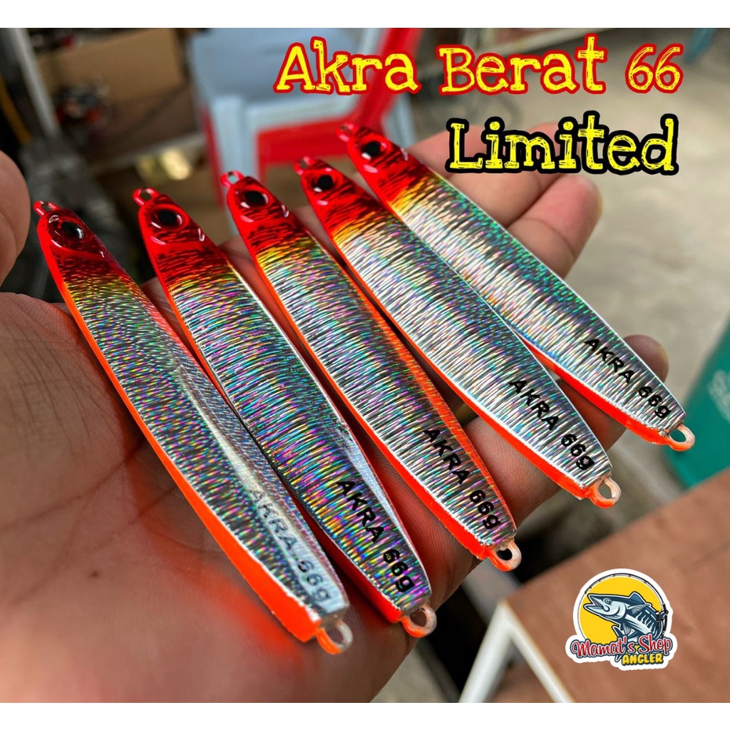 AKRA JIGGER BERAT NANANG JIG 46G/66G/88G/100G/131G/MATA TENGGIRI SIAP ...
