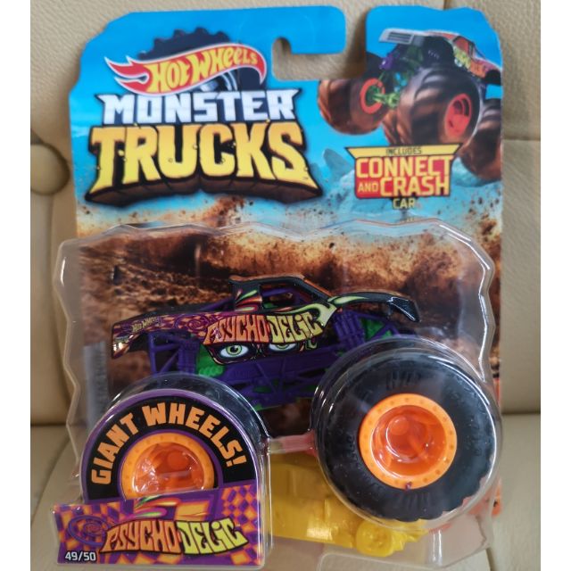 Hot Wheels Monster Trucks - Giant Wheels - Psycho Delic Hotwheels ...