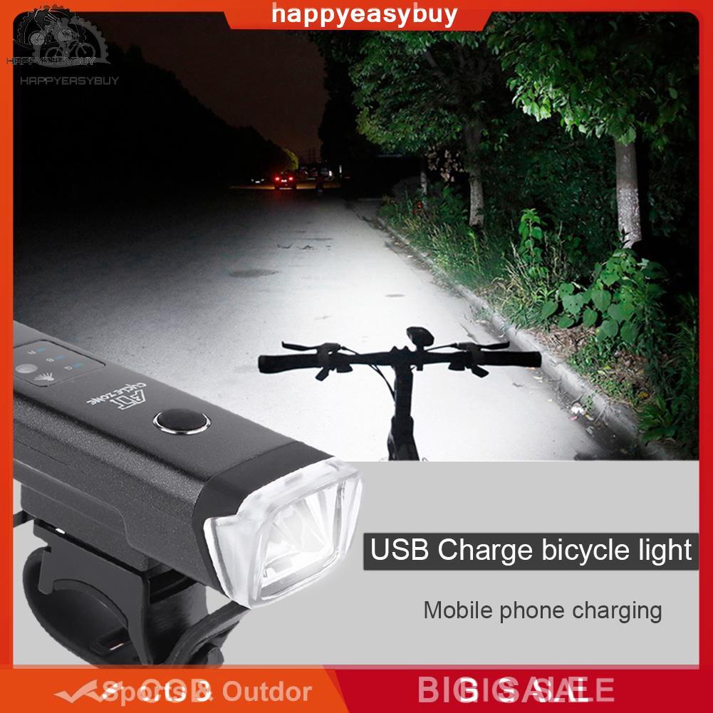 [H] Bike Smart Front Light Induction Bicycle Bright Light Torch Bike ...