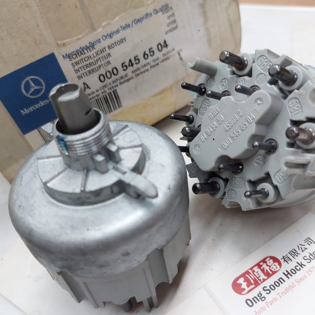 Mercedes W140 Original Rotary Switch Head Light 13 pins 12V 000 545 ...