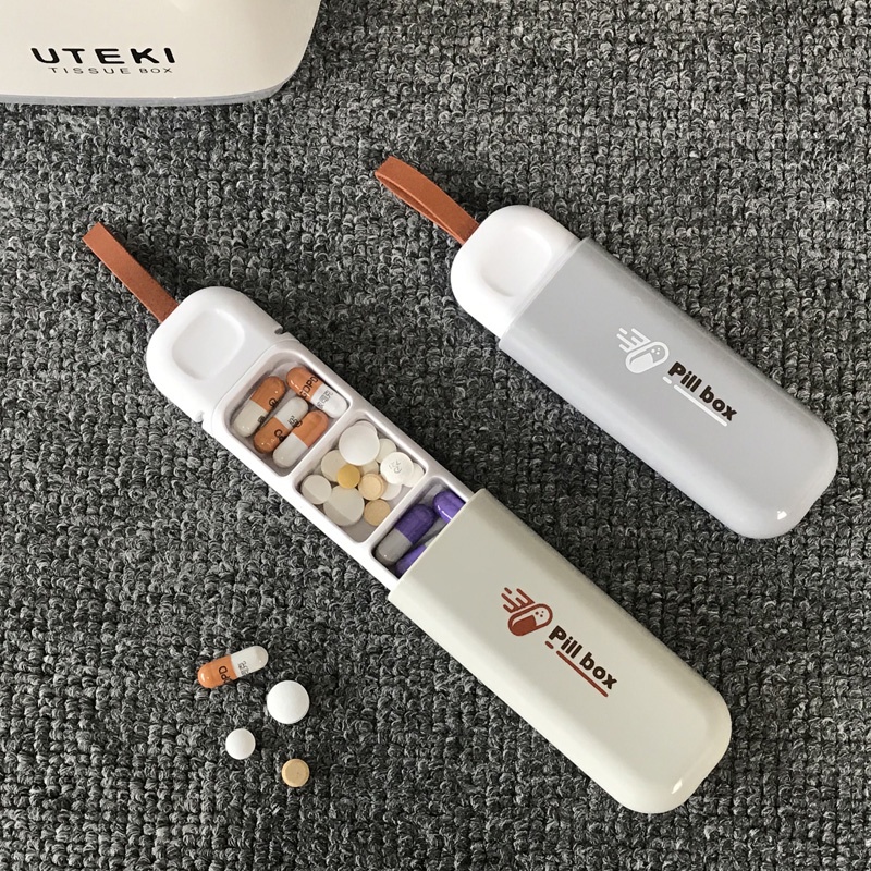 Small Pill Box Portable Sub-Packing Mini Splitter Storage Split ...