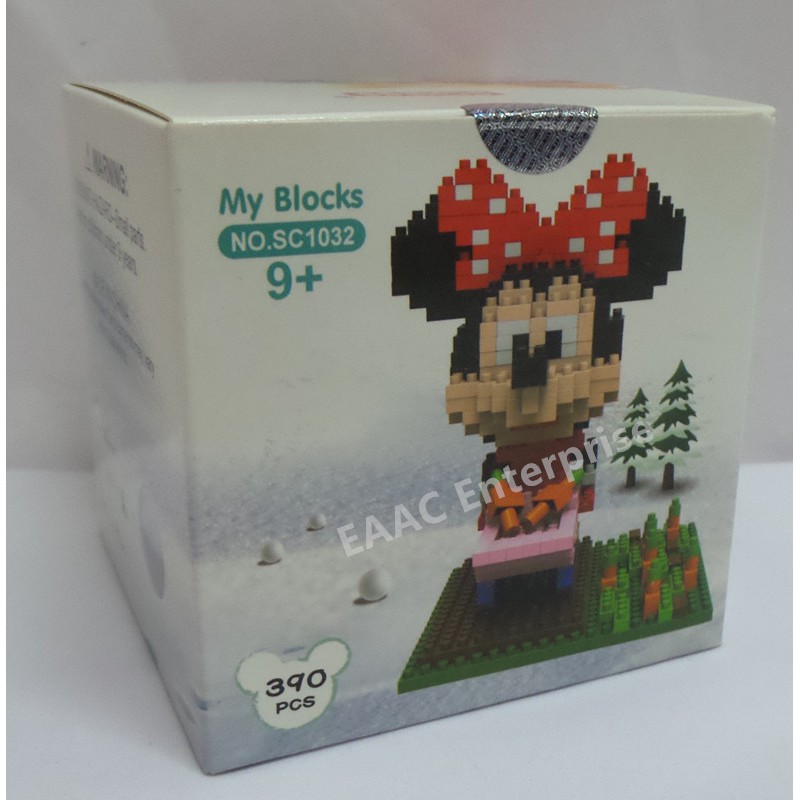Schess Disney Minnie 2 Nano size Diamond Building Block - 390pcs ...