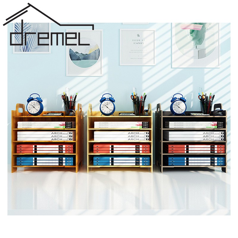 {Ready Stock} DREMEL Multi-layer Wooden Desktop Office File Holder ...