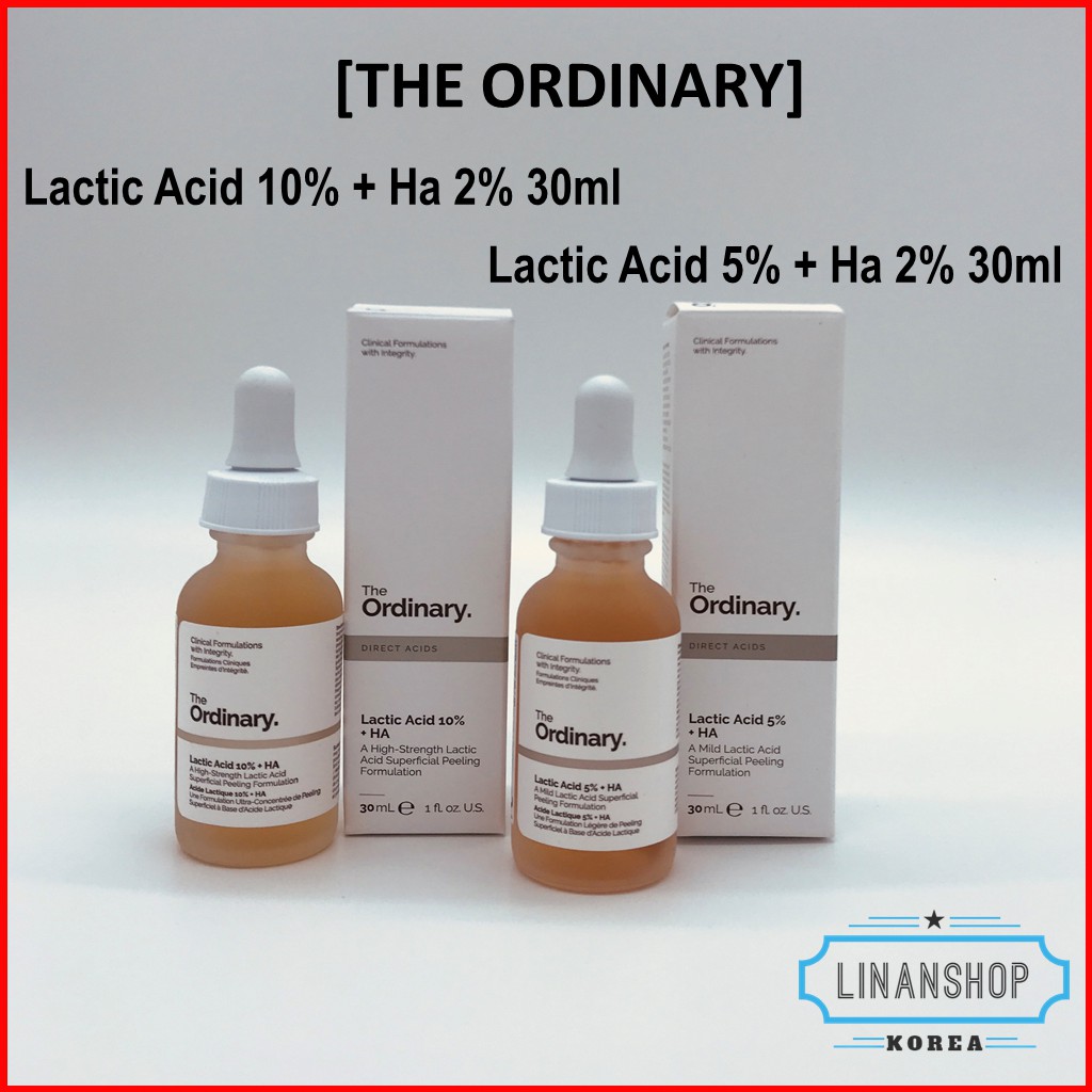 KOREA [THE ORDINARY] Expired Date August 2024 / Lactic Acid 5% or 10% ...
