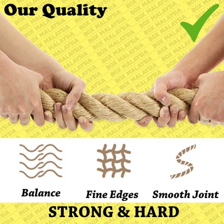 1mm-20mm Brown Hemp Rope / Tali Guni / Jute Rope Twine Cord String ...