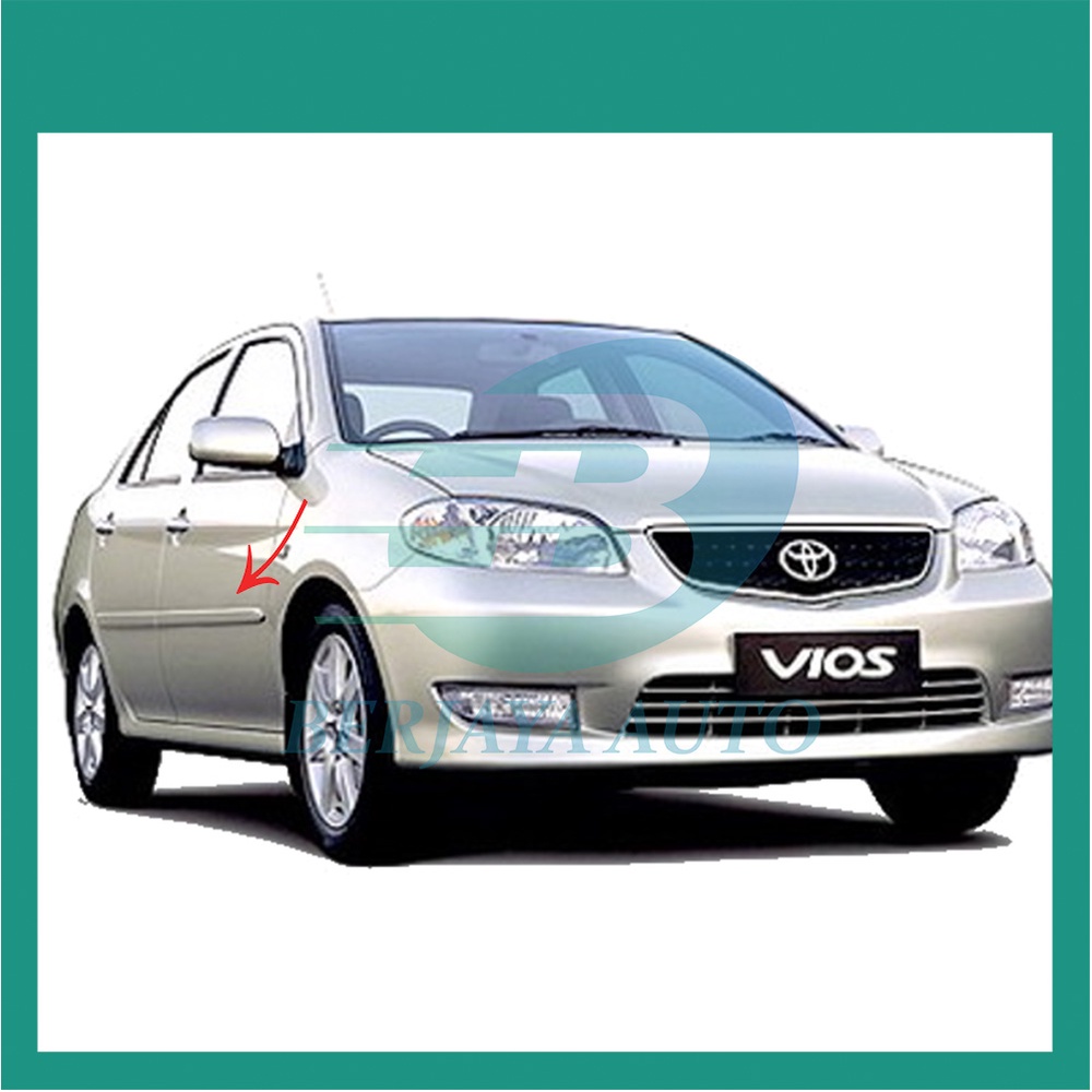 Toyota Vios 2003 - 2006 Chrome Lining Door Moulding For Vios NCP42 ...