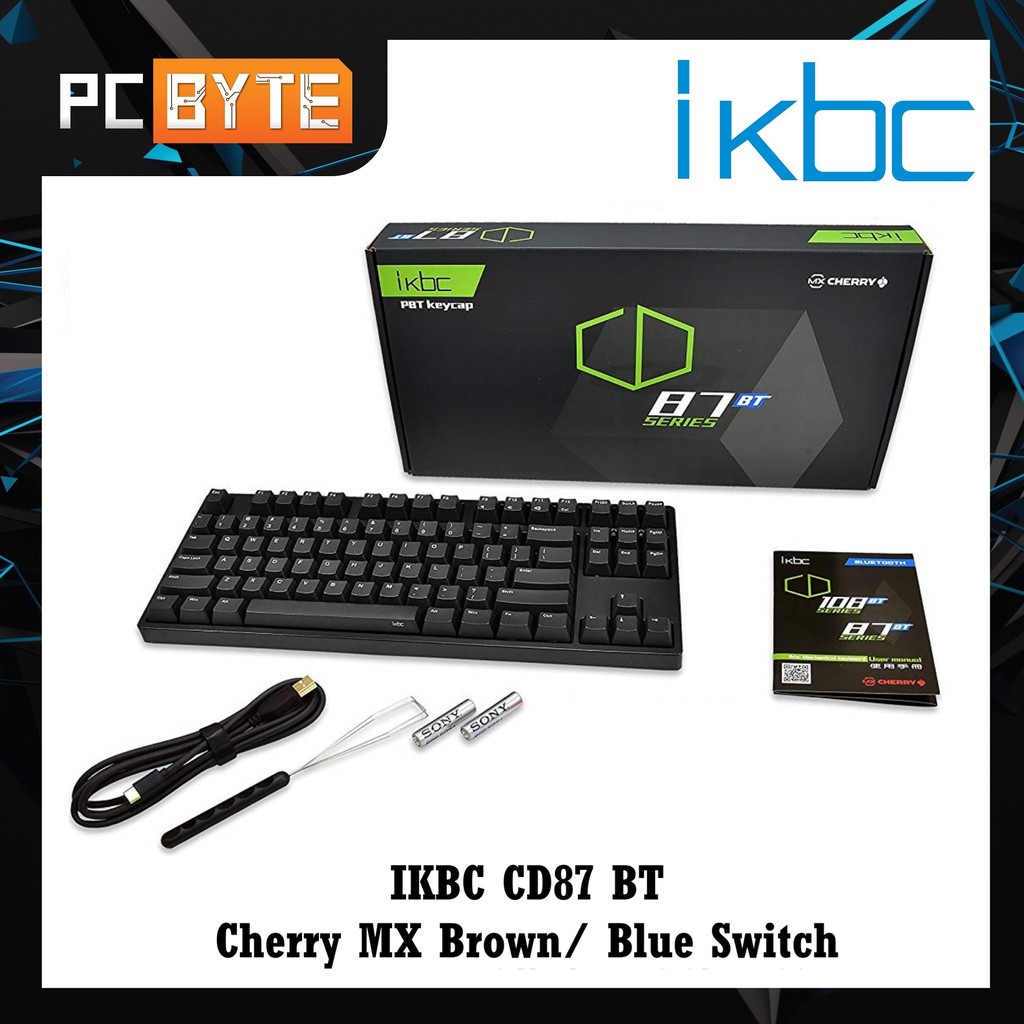 IKBC CD87 BT Double Shot Bluetooth Mechanical Keyboard - Cherry MX Brown/Blue Switch | Shopee ...