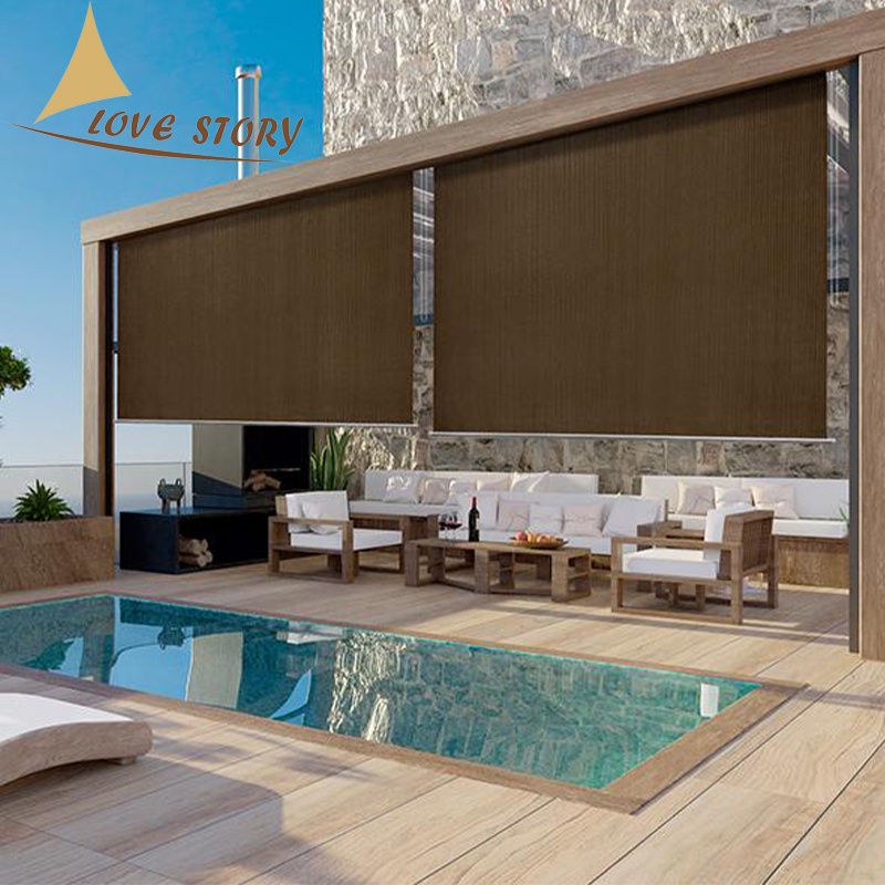 Roller Curtain Outdoor Balcony Blackout Sunscreen Window Heat ...