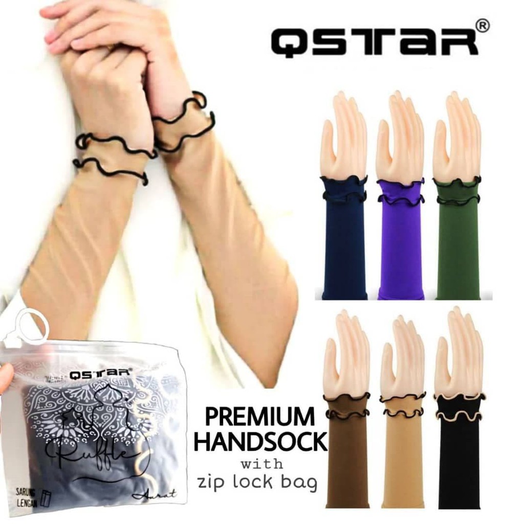 Handsocks ruffle muslimah handsock panjang selesa murah Ready Stock ...