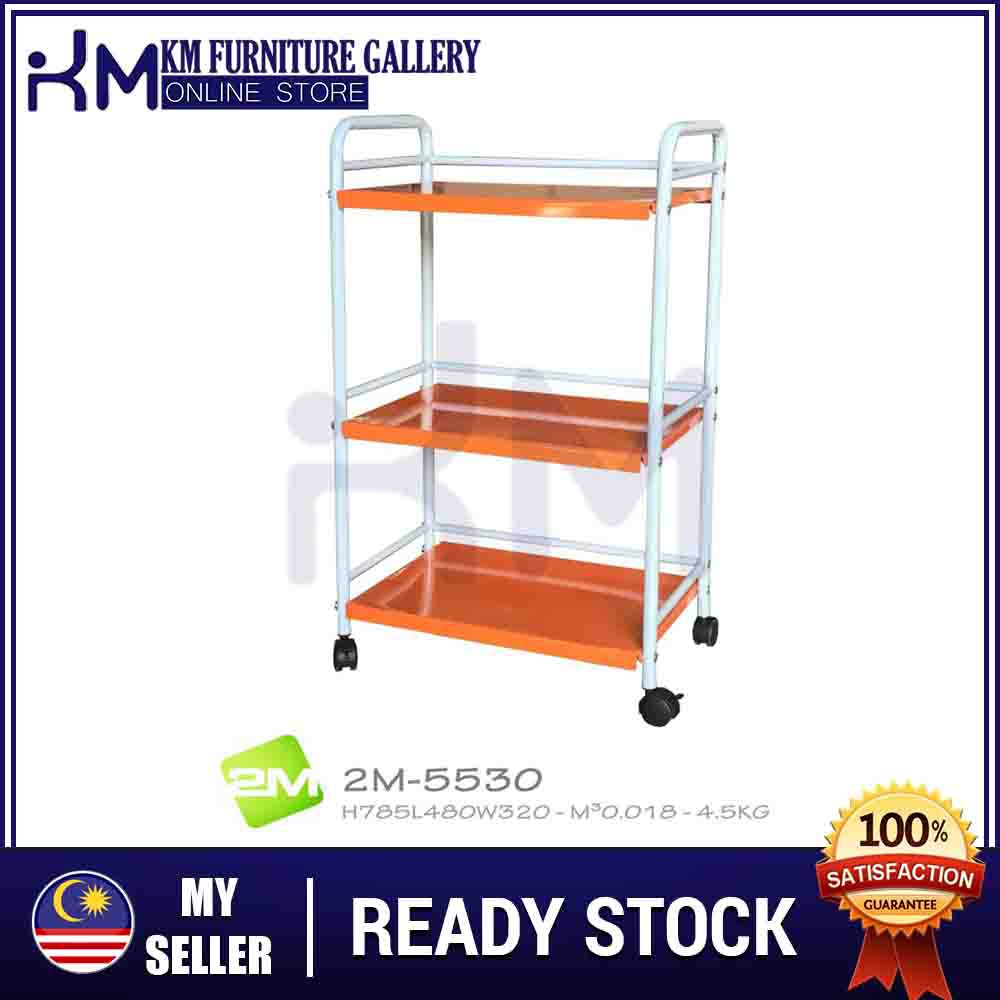 KM Furniture 3 Tier Multi Purpose Trolley/ Multi Function Trolley/ Trolley Kitchen/ Troli Beroda ...