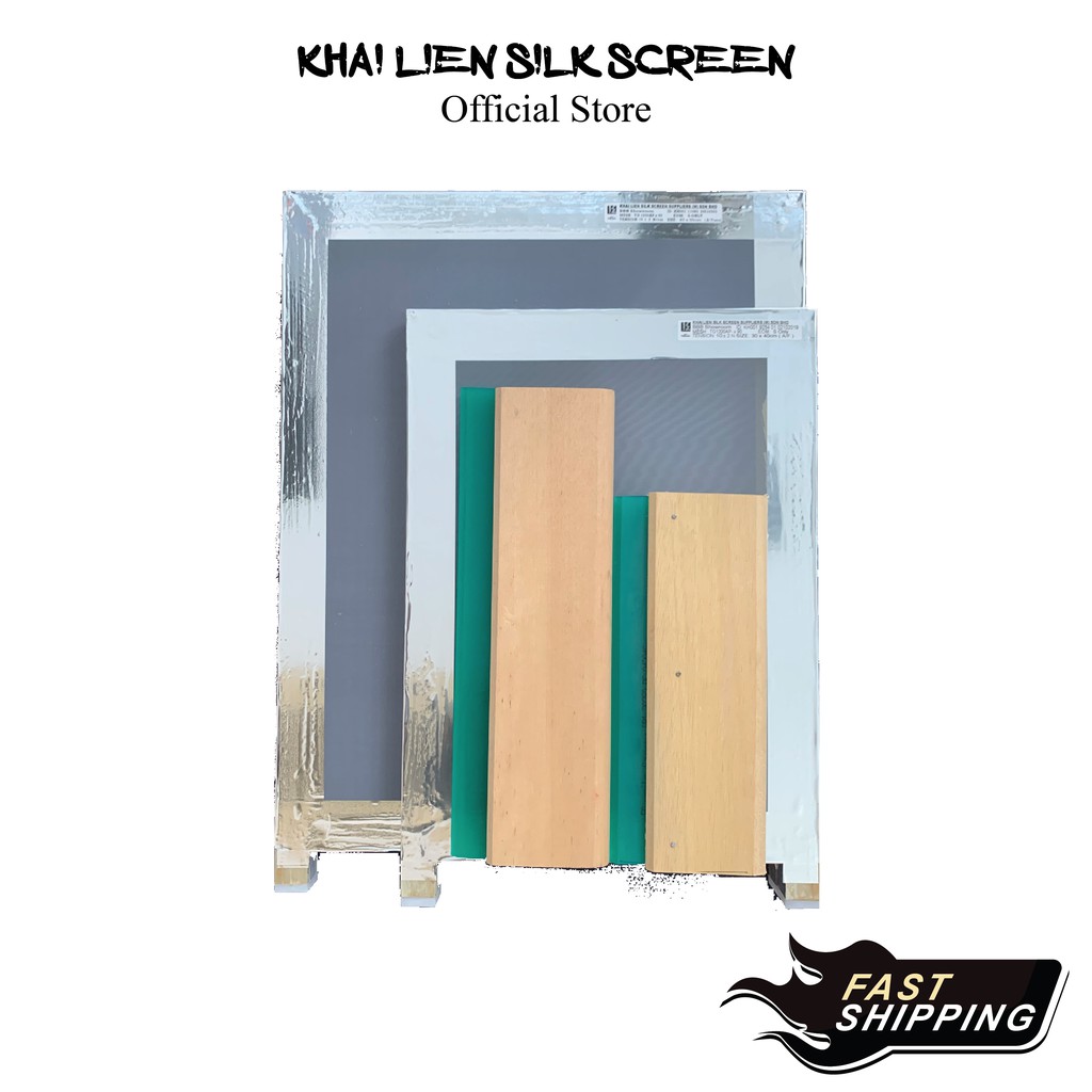 [LIMITED OFFER!] Silk Screening ALUMINIUM FRAME with MESH + SQUEEGEE ...