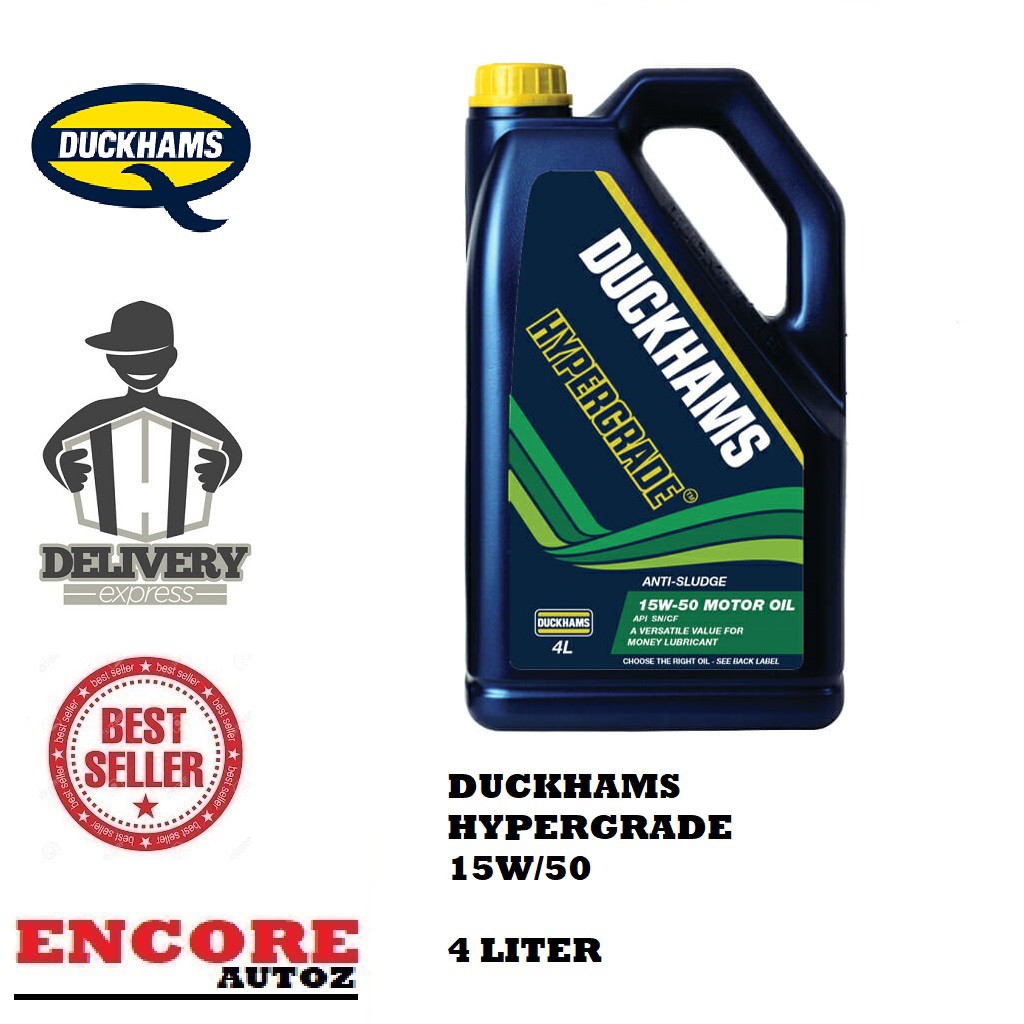 DUCKHAMS 15W/50 HYPERGRADE ENGINE OIL - 4LITER | Shopee Malaysia