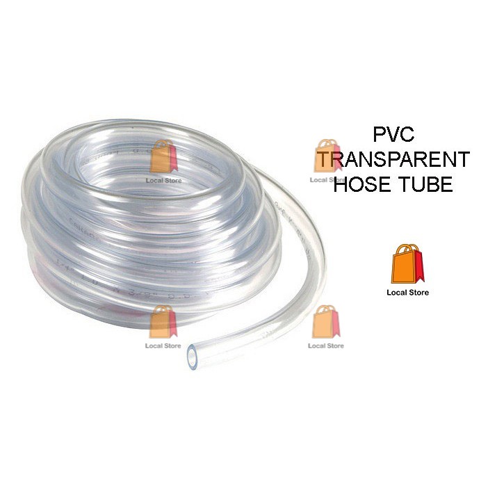 [ 1 LENGTH - METER ] PVC CLEAR HOSE PIPE / TRANSPARENT HOSE TUBE / AIR ...