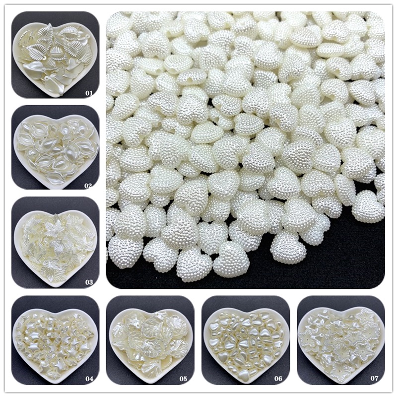 50Pcs/lot acrylic beaded pendant DIY handmade jewelry making materials ...