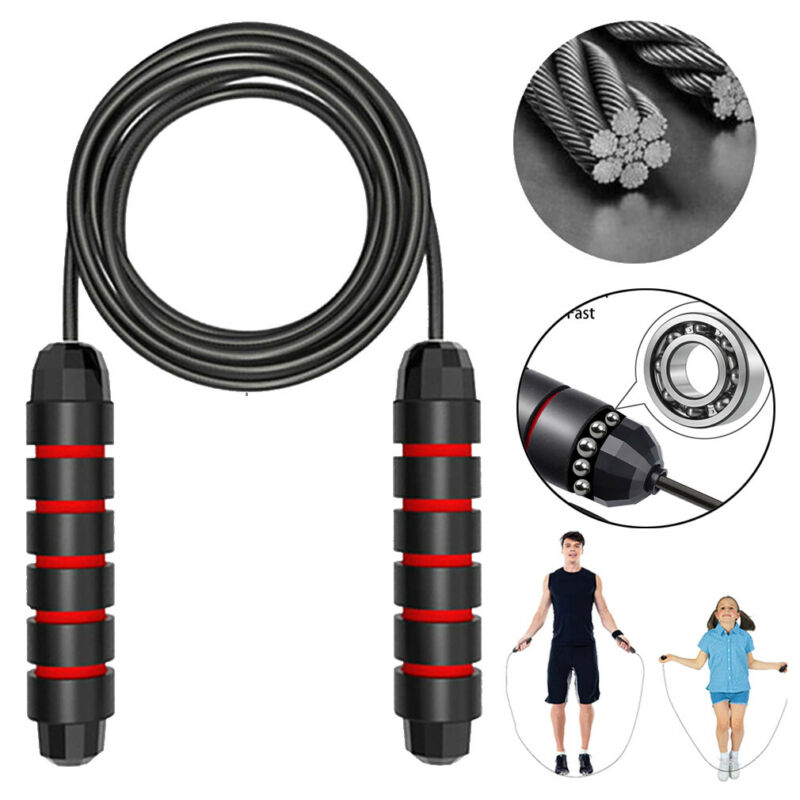 Weight Bearing Skipping Rope Steel Wire Jump Rope Bearings Ball Rapid ...