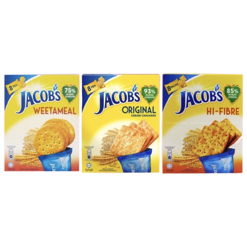 JACOBS BISCUITS HI FIBRE, WEETAMEAL, ORIGINAL (8PCS) | Shopee Malaysia