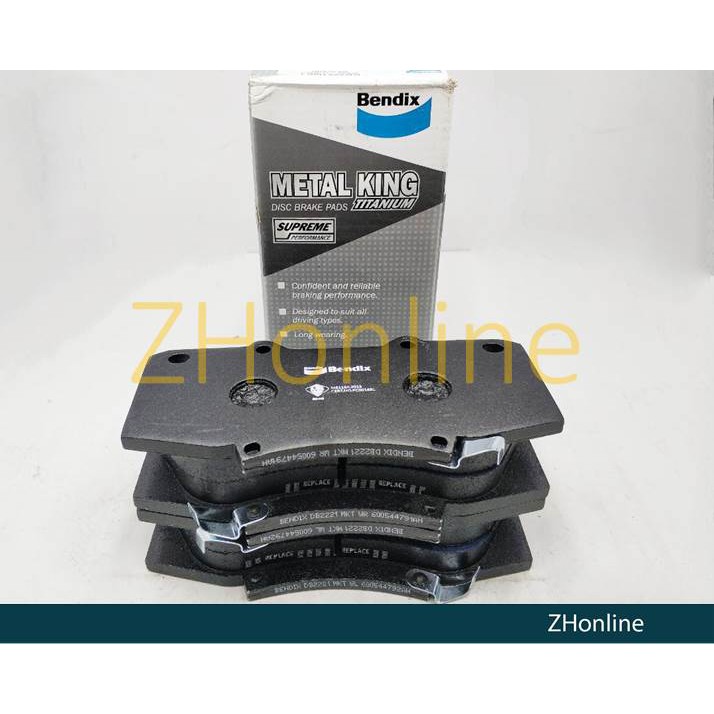 TOYOTA HILUX KUN26 - FRONT BRAKE PAD BENDIX METAL KING (144mm ...