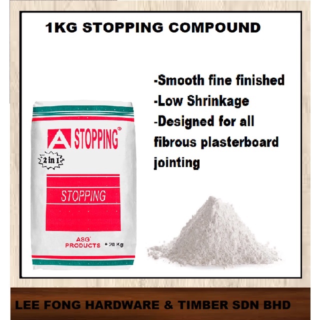 ASG Stopping Compound 1kg / Simen Plaster Ceiling 1kg | Shopee Malaysia