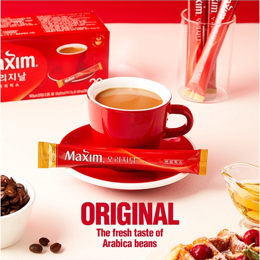 HALAL MADE IN KOREA Air Kopi Maxim Coffee korea Instant Coffee 3 in 1 ...