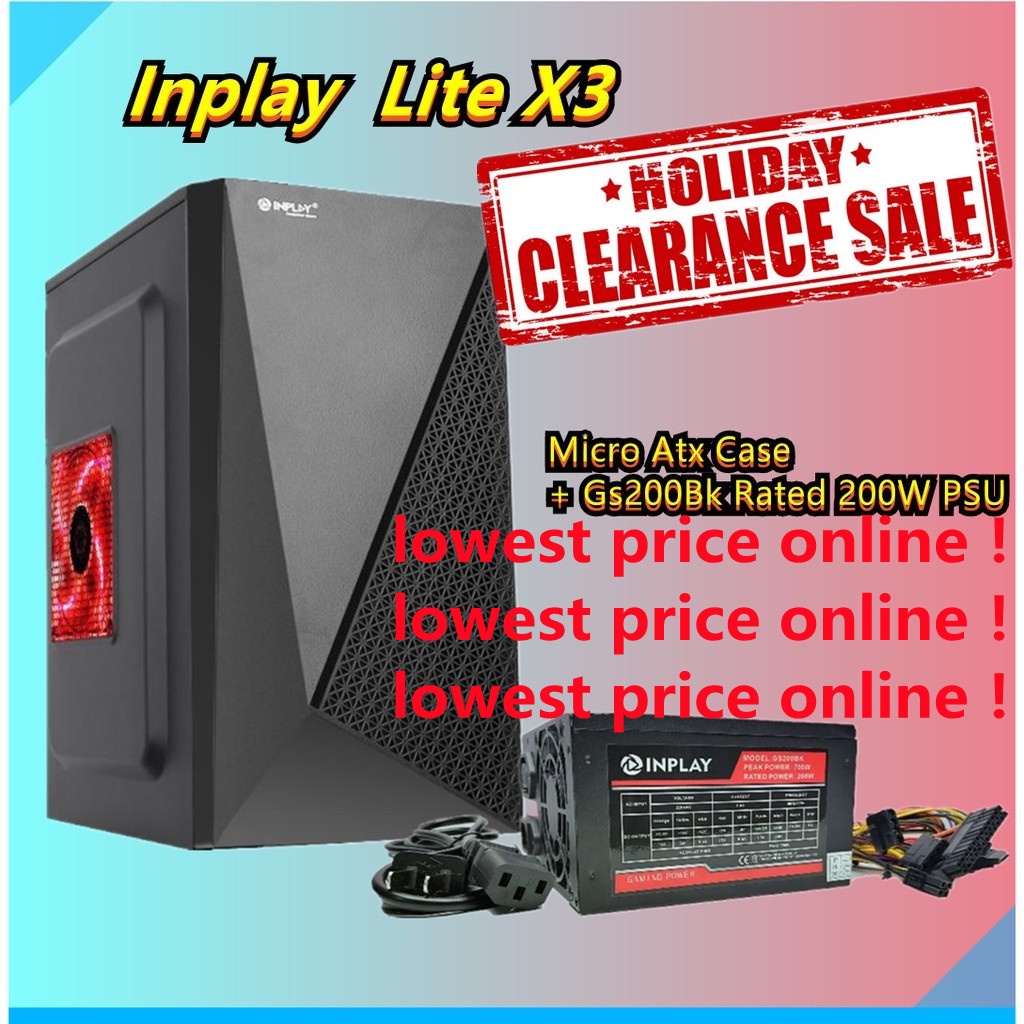 Inplay Lite X3 /LITE X10 | Free PSU | PSU 700WATTS GENERIC Office ...