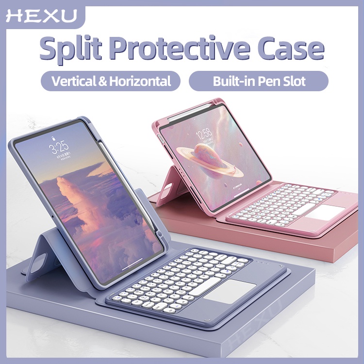 HEXU Magnetic Detachable Split Wireless Bluetooth Trackpad Round Key ...