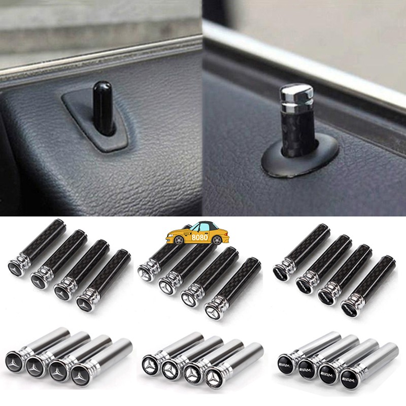 4pcs/set Car Door Lock Pin Cover Alloy Auto Interior Gate Latch Bolts ...