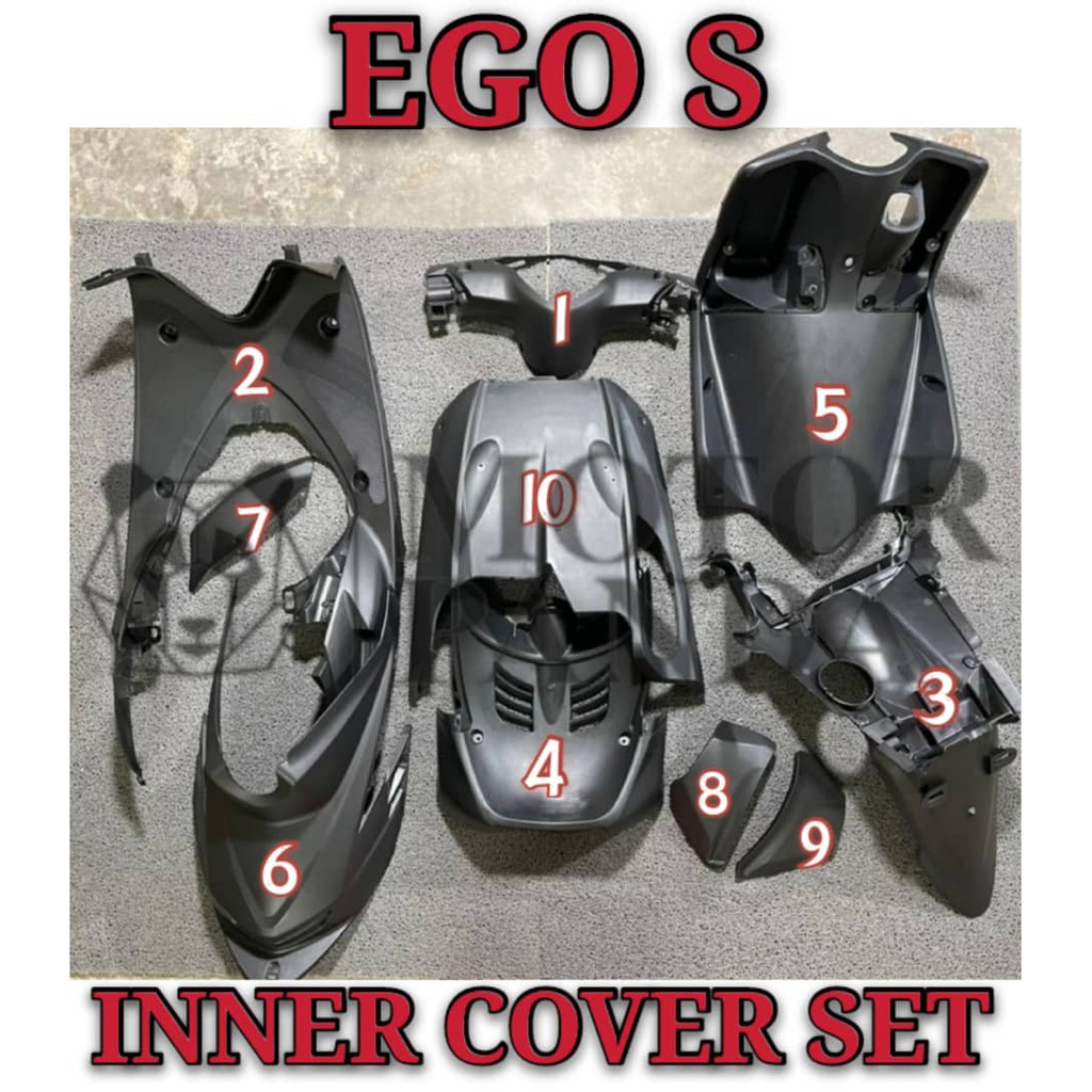 YAMAHA EGOS EGO S Cover Inner Set KAVER HITAM CAVER Coverset cover ...