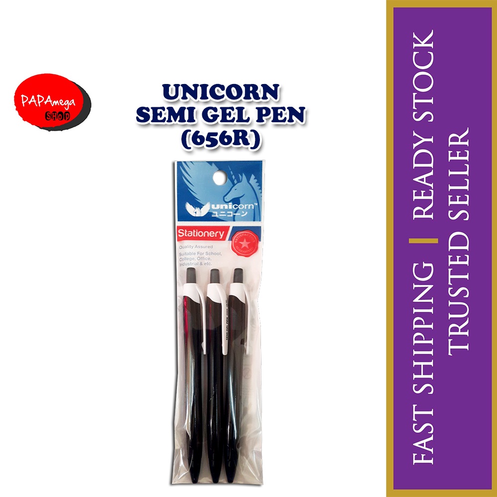 UNICORN SEMI GEL PEN 656R (3PCS/PKT) | Shopee Malaysia