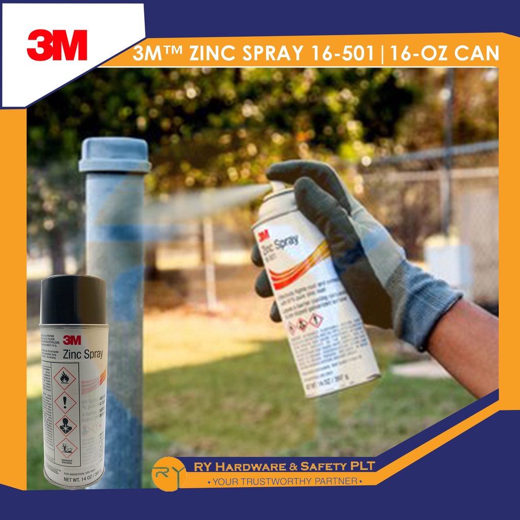 3M™ ZINC SPRAY 16-501|16-OZ CAN | PEYEMBUR PERALATAN BERASASKAN ZINK ...
