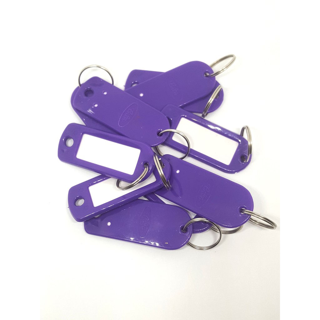 KEY ID LABEL KUNCI KEY RING KEY CHAIN TAG CARD SPLIT RING 2" 10 PCS ...