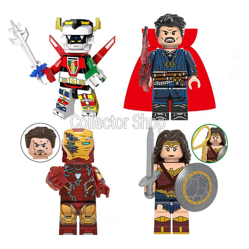 Lego Block Avengers Ironman Doctor Strange Wonder Women Voltron ...