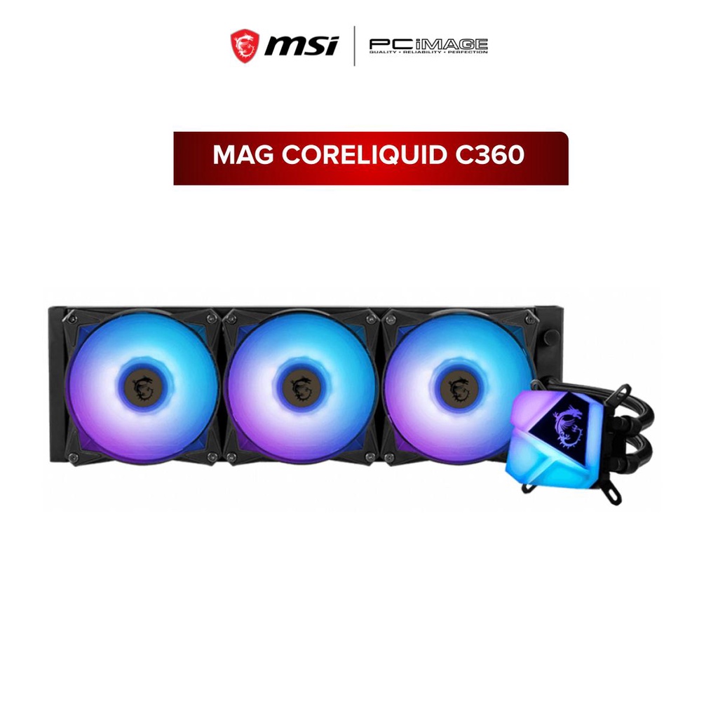 MSI MAG CORELIQUID C360 ARGB CPU LIQUID COOLER | Shopee Malaysia