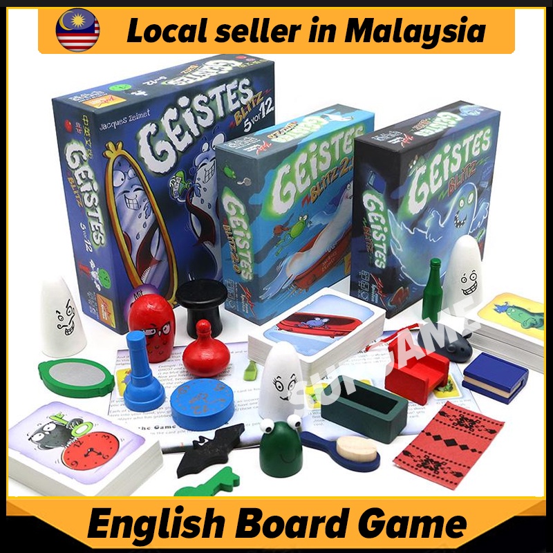 Board Game Geistes Blitz 2-8 Players Kids Game Toy Gift English Manual ...