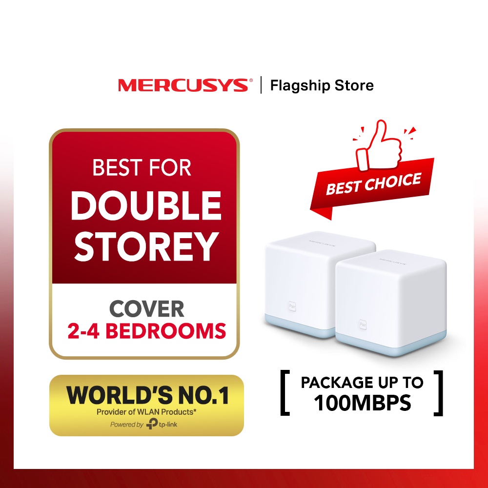 Mercusys AC1200 ( 2.4Ghz + 5Ghz ) Dual Band Whole Home Mesh Wifi ...
